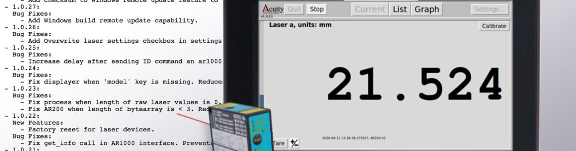 Acuity Laser User Interface software update — November 2020 - Acuity Laser